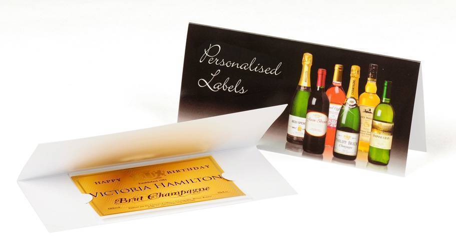 Personalised Authentic Gold And Cream Champagne Photo Label ...