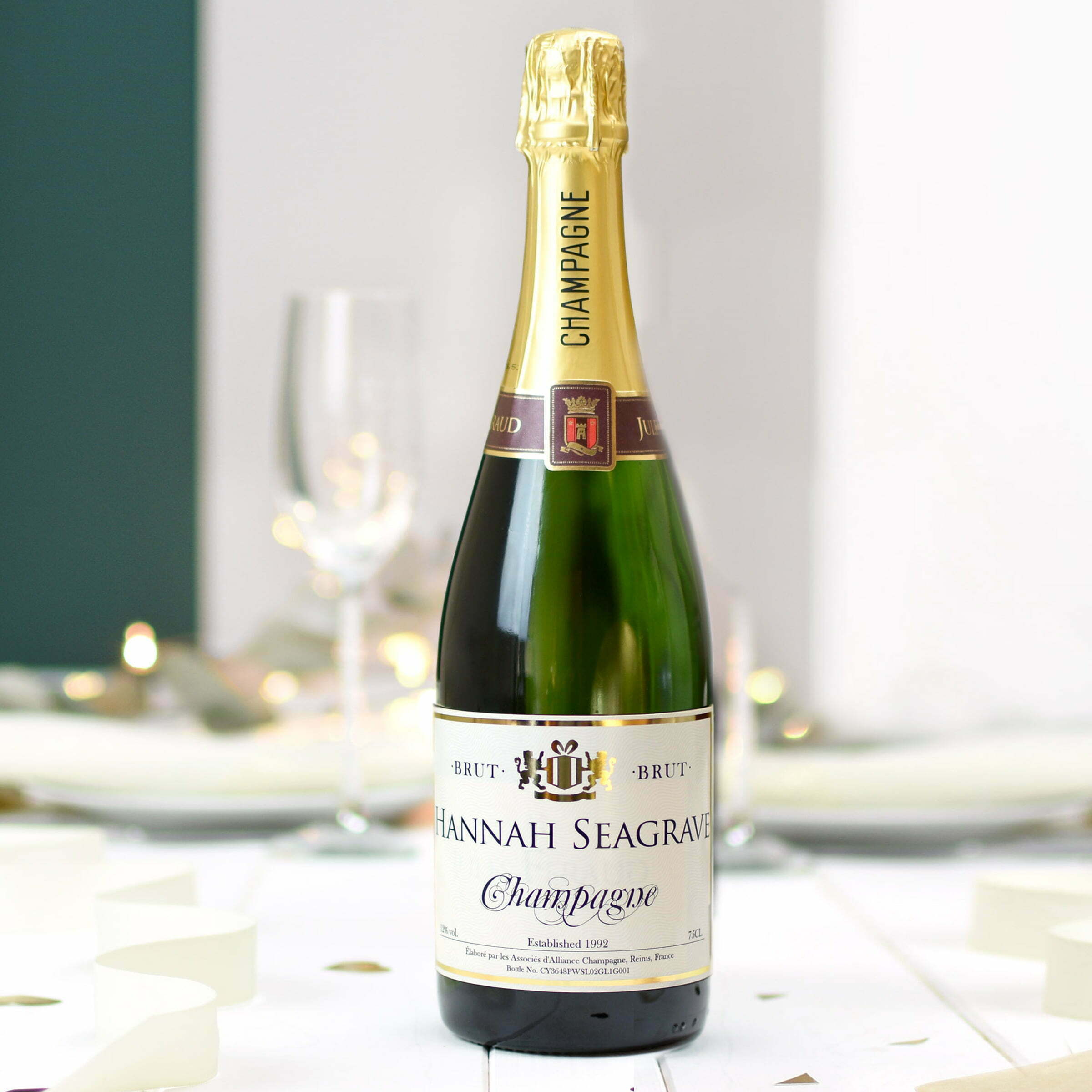 Personalised Classic Champagne | Personalised Bottle Labels