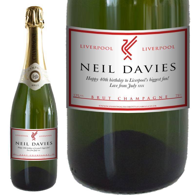 Personalised Liverpool Champagne For Any Occasion | Personalised Bottle ...