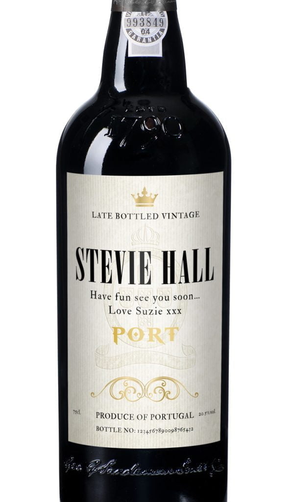 Personalised LBV Port Antique Label | Personalised Bottle Labels