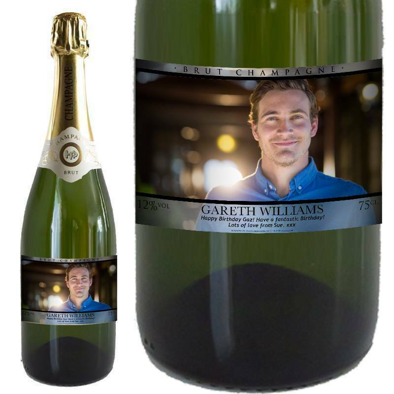 Personalised Full Photo Champagne | Personalised Bottle Labels