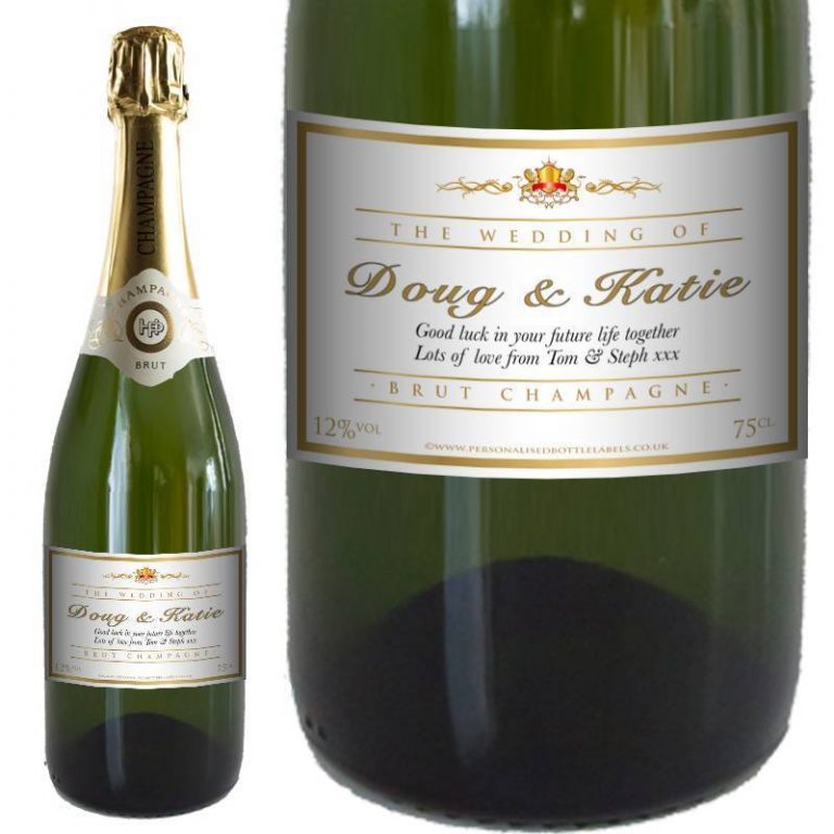 Personalised Wedding Of Champagne | Personalised Bottle Labels