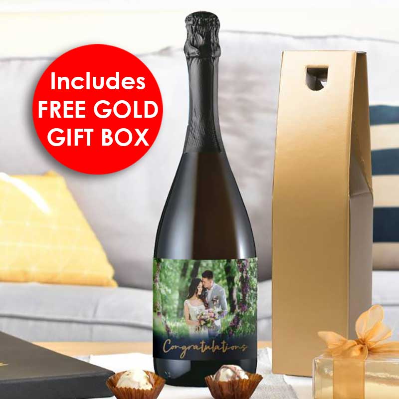 Personalised Anniversary Prosecco - Classic White | Personalised Bottle ...