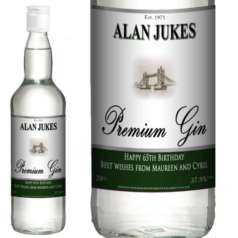 Personalised Gin - Authentic | Personalised Bottle Labels