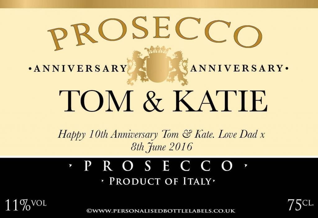 Personalised Prosecco Labels | Personalised Bottle Labels