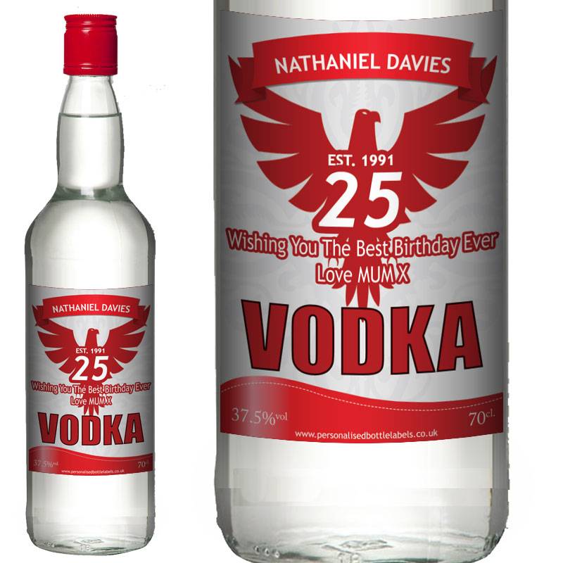 Personalised Vodka For Any Occasion | Personalised Bottle Labels