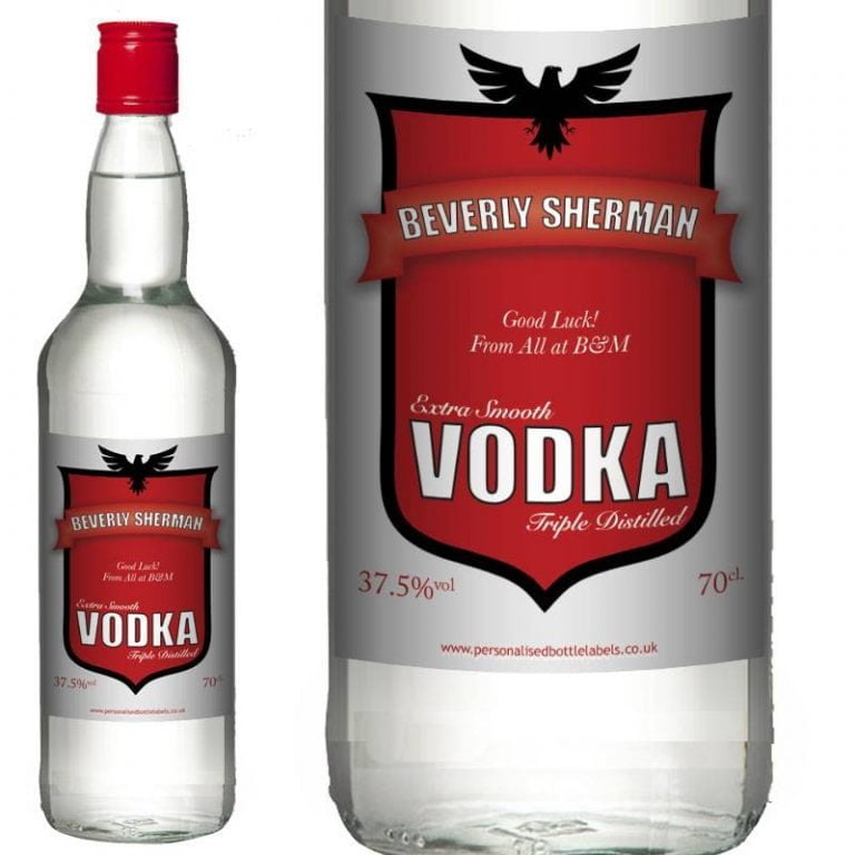 Personalised Vodka - Authentic Style | Personalised Bottle Labels