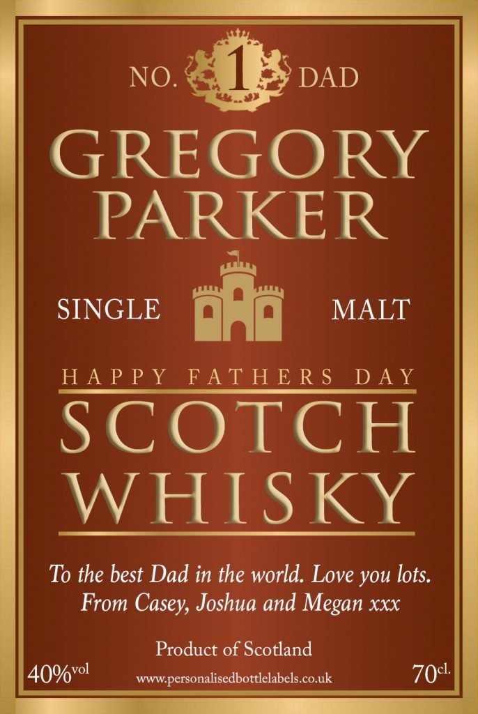 Personalised Birthday Malt Whisky Label | Personalised Bottle Labels