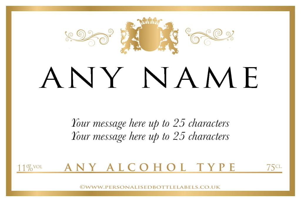 FREE Personalised Bottle Label | Personalised Bottle Labels